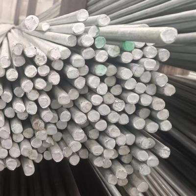 China Hot-Dip Galvanized Round Steel Bar Q235 with 200-600g/m² Zinc Coating for Construction for sale
