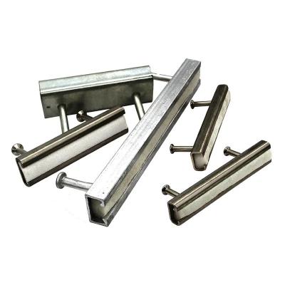 China U Type Halfen Channel 21mm Height 4.5kN Load Capacity Galvanized Steel Embedded Parts for Industrial Buildings for sale