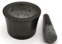 China Natural Granite Marble Stone Mortar And Pestle Set Press Kitchenware for sale