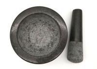 China Natural Granite Marble Stone Mortar And Pestle Set Press Kitchenware for sale