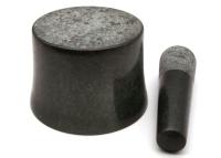China Natural Granite Marble Stone Mortar And Pestle Set Press Kitchenware for sale