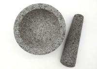 China Custom Granite Stone Mortar And Pestle Set Spices Pestle Press Grinder for sale