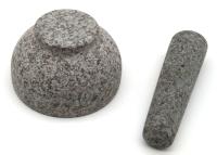 China Custom Granite Stone Mortar And Pestle Set Spices Pestle Press Grinder for sale