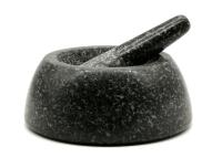 China Granite Stone Mortar And Pestle Mortar Polished For Kitchenware for sale