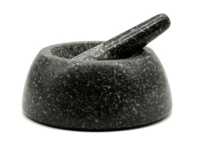 China Granite Stone Mortar And Pestle Mortar Polished For Kitchenware for sale