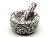 China Kitchen Granite Stone Mortar And Pestle Set Stone Mill Herbs Spices Crusher Grinder for sale