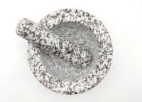 China Kitchen Granite Stone Mortar And Pestle Set Stone Mill Herbs Spices Crusher Grinder for sale