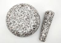 China Kitchen Granite Stone Mortar And Pestle Set Stone Mill Herbs Spices Crusher Grinder for sale