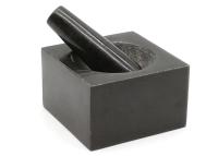 China Natural Granite Mortar Pestle Set Square For Herb Spice for sale