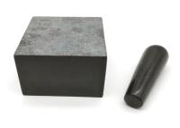 China Square Custom Granite Stone Mortar And Pestle Set For Kitchen for sale