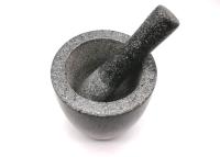 China Natural Granite Stone Mortar And Pestle Set Spice Herb Grinder for sale