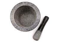China Natural Granite Stone Mortar And Pestle Set Spice Herb Grinder for sale