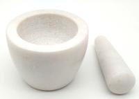 China Home Kitchen Marble Stone Mortar And Pestle Set Spice Herb Grinding Bowl for sale
