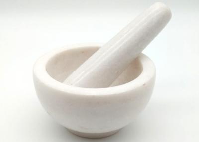 China Marble Stone Mortar And Pestle Set With Base Kitchen Tools Garlic Spice Masher for sale