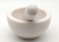 China Marble Stone Mortar And Pestle Set With Base Kitchen Tools Garlic Spice Masher for sale