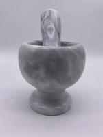 China Round Stone Mortar And Pestle Kitchen Grinding Herbs Spices for sale