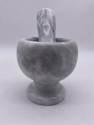 China Round Stone Mortar And Pestle Kitchen Grinding Herbs Spices for sale