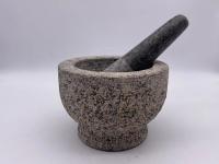 China Moisture Resistant Round Stone Mortar And Pestle Eco Friendly for sale