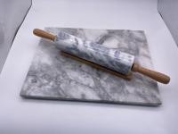 China Cutomized Logo Granite Stone Rolling Pin Polished Smooth for sale
