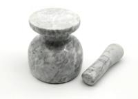 China Manual Marble Stone Mortar And Pestle Garlic Masher For Kitchen Herb Spice for sale