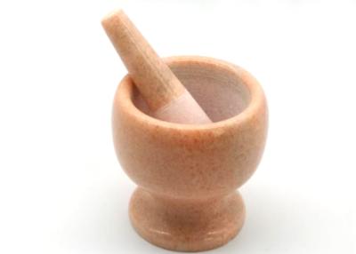 China Polished Marble Stone Mortar And Pestle Bowl Natural Hand Herb Spice Grinder for sale