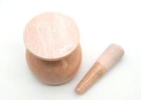 China Polished Marble Stone Mortar And Pestle Bowl Natural Hand Herb Spice Grinder for sale
