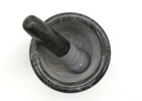 China Natural Marble Stone Mortar And Pestle Set Kitchen Spices Grinder for sale