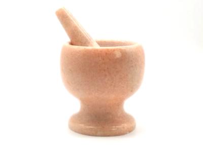 China Polished Stone Mortar And Pestle Set Custom Hand Made Spices Grinder Natural Marble for sale