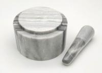 China Natural Marble Stone Mortar And Pestle Set Guacamole Bowl Molcajete Natural Grinder for sale