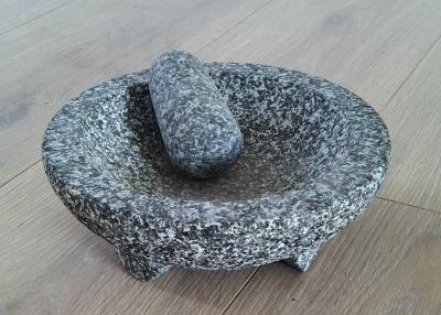 China Kitchen Spice Grinding Stone Mortar And Pestle Press Garlic Pounder 20cm for sale