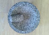 China Kitchen Spice Grinding Stone Mortar And Pestle Press Garlic Pounder 20cm for sale