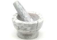 China Pesto Powder Marble Stone Mortar And Pestle Herb Spice Grinder Bowl for sale