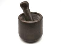 China Natural Marble Stone Mortar Pestle Set Pepper Garlic Herb Spice Grinder Press Masher for sale