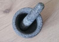 China Home Kitchen Granite Marble Stone Mortar And Pestle Spice Mashed Garlic Jar for sale