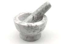 China Natural Carve Marble Stone Mortar And Pestle Polished Kitchen Tool for sale