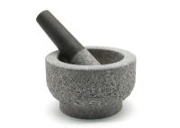 China Heavy Duty Stone Mortar And Pestle Set For Guacamole Pesto Herb Granite Grinder Bowl for sale