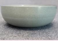 China Green Solid Sandstone Bowl Inside Outside Both Polished Diameter 20cm Height 7cm for sale