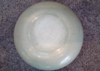 China Green Solid Sandstone Bowl Inside Outside Both Polished Diameter 20cm Height 7cm for sale