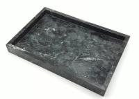 China Anti Mositure Real Marble Look Tray Black Color For Restaurant / Bar for sale