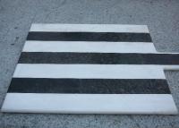 China Stone Cheese Cutting Board Black And White 35x25cm Food Safe Insulated for sale