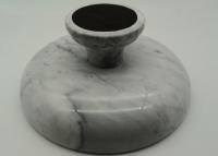 China 10 Inch Solid Stone Serving Bowl , Real Marble Fruit Bowl With Stand for sale