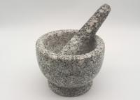 China Natural Stone Mortar And Pestle , Herb Solid Granite Mortar And Pestle for sale