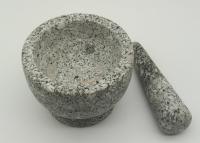China Natural Stone Mortar And Pestle , Herb Solid Granite Mortar And Pestle for sale