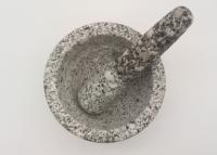 China Natural Stone Mortar And Pestle , Herb Solid Granite Mortar And Pestle for sale