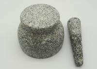 China Natural Stone Mortar And Pestle , Herb Solid Granite Mortar And Pestle for sale