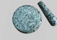 China Small Stone Mortar And Pestle , Stone Grinding Bowl Comfortable Easy Clean for sale