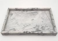 China Light Colour Stone Serving Tray 30cm x 20cm x 3cm Rectangular Shape for sale