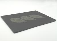 China Engrave Black Slate Placemats Coasters 30cm x 20cm With Logo Straight Edges for sale