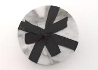 China Round Natural Stone Coasters Set 4 Easy Cleaning For Household Living for sale