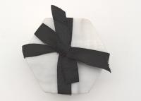 China Polished White Stone Coasters Hexagon Shape Moisture Proof High Durability for sale